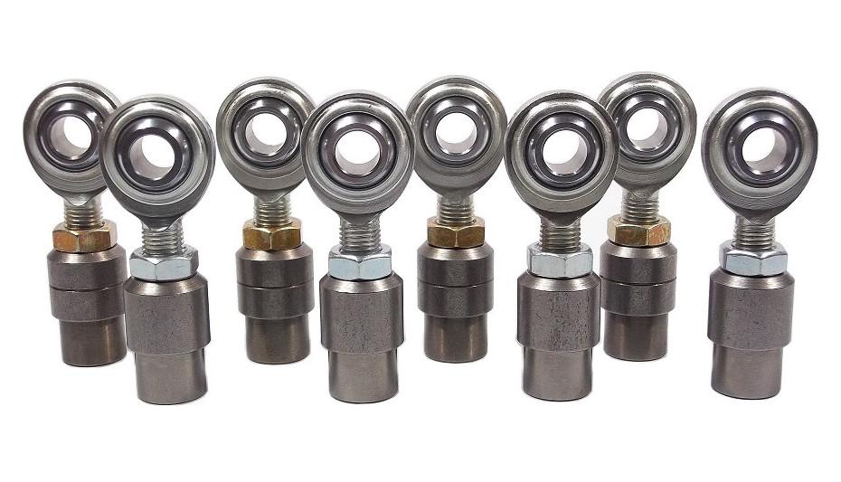 QS Components 3/8 x 3/8-24 Economy 4 Link Kit With Weld-In Bungs .058 ...